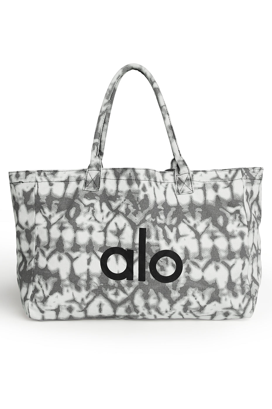 Alo Yoga Iconic Shopper Tote Bag - Grey Tiedye | Editorialist